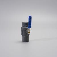 China UPVC Female Thread Ball Valve Stainless Steel Handle Water Pipeline Plumbing Fitting for sale