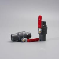 China Stainless Steel Handle UPVC Female Thread Ball Valve Water Supply Plumbing Fitting for sale