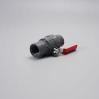 China UPVC Female Thread Ball Valve With Stainless Steel Handle Plumbing Fitting For Water Supply for sale