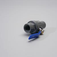 China UPVC Female Thread Ball Valve Stainless Steel Lever Handle Water Supply Pipeline Plumbing Fittings for sale