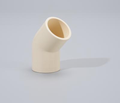 China Chinese OEM Factory CPVC 45 Degree Elbow for Industrial Farm Water Irrigation Pipeline for sale