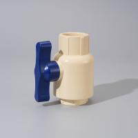 China CPVC Single Union Ball Valve High Temp Resistant for Hot Water Plumbing Piping System for sale