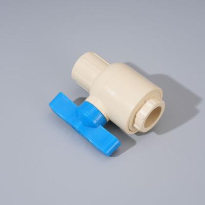 China High Temp CPVC Single Union Ball Valve Plastic Shut‑off Valve for Hot Water Pipeline for sale