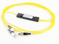 China 1550nm ABS FBT Fiber Optic PLC Splitter 1x2 for GPON FTTH Networks for sale
