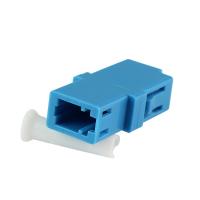 China PVC Duplex Single Mode LC LC Fiber Optic Adapter Low Insertion Loss 0.2dB for sale