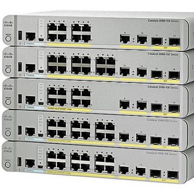China Cisco WS-C3560CX-8PC-S Gigabit Network Switch 8 Port PoE+ Managed for sale