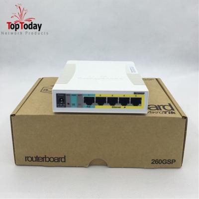 China Mikrotik RB260GSP 5-Port Gigabit PoE Router 802.3af/at for Small Office Network for sale