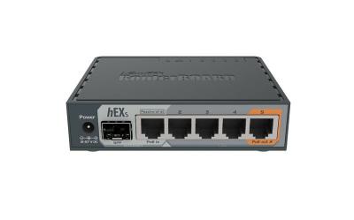 China MikroTik RB760iGS hEX S 5-Port Gigabit Router with SFP 880MHz Dual-Core PoE for sale
