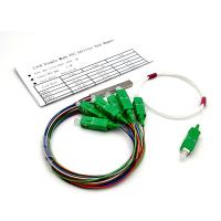 China FTTH 1x32 Gpon Fiber Optic PLC Splitter With SC APC Connectors for sale
