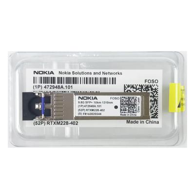 China NOKIA 472949A.101 SFP+ 10G 10km 1310nm Fiber Optic Transceiver Module for sale