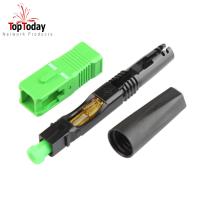 China Ftth telecom grade hot melt type SC/APC SC/UPC fiber optic fast connector for sale