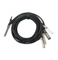 China Mikrotik QSFP+ to 4x10G SFP+ Breakout Cable 3m 40Gbps Single Mode Fiber for sale