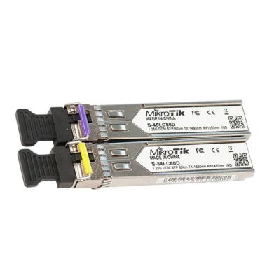 China FTTH 1.25G 80km Gigabit SFP Module MikroTik S-4554LC80D for sale