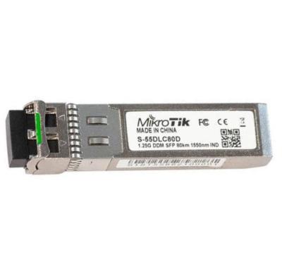 China Mikrotik 1.25G 80km LC Interface Fiber SFP Modules S-55DLC80D for sale