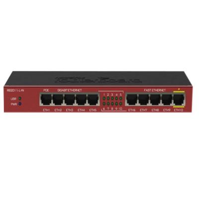 China Mikrotik RB2011iL-IN 18W 600MHz 5 Gigabit Ethernet Router with PoE Out for sale