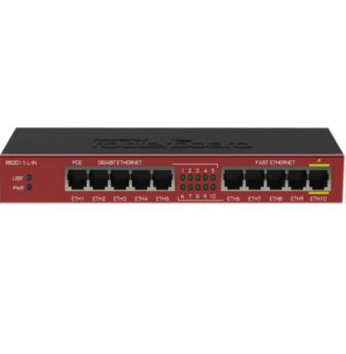 China Mikrotik RB2011iLS-IN 6W 600MHz 5 Gigabit Ports SFP Router 100m Fiber for sale