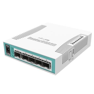 China MikroTik CRS106-1C-5S 400MHz 1.25G SFP Switch 5 Port Fiber Optic Gigabit for sale