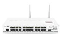 China Mikrotik CRS125-24G-1S-2HnD-IN 24-Port Gigabit Cloud Router Switch with 2.4GHz WiFi for sale