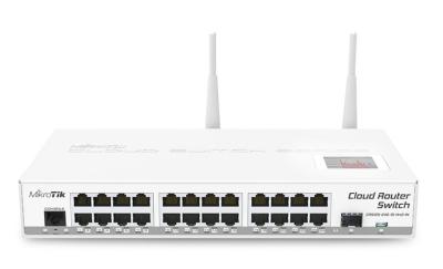 China Mikrotik CRS125-24G-1S-2HnD-IN 24-Port Gigabit Cloud Router Switch with 2.4GHz WiFi for sale