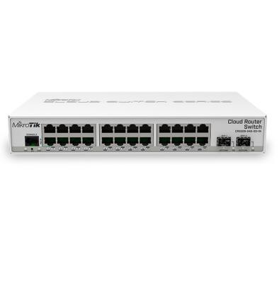 China MikroTik CRS326-24G-2S+IN 24 Port Gigabit Desktop Switch 2 SFP+ 10G Uplink for sale