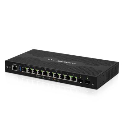 China UBNT ER-12P 24V Passive PoE Enterprise Gigabit Router with 2 SFP Ports 20W for sale
