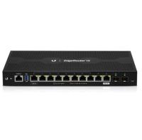 China UBNT ER-12 EdgeRouter 10 Port Gigabit 2 SFP 20W 30VDC Wired Router AC/DC Adapter for sale