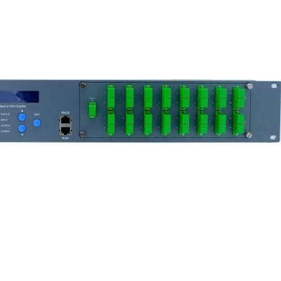 China 1550nm High Power WDM EDFA 16 Port 32dBm Optical Amplifier for CATV HFC PON for sale