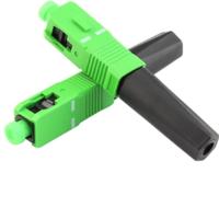 China Ftth telecom grade hot melt type SC/APC SC/UPC fiber optic fast connector for sale