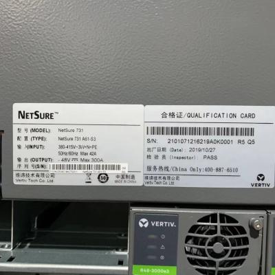 China Vertiv NetSure731 A61-S3 Embedded Rectifier Cabinet 9U 48V 300A Telecom Power System for sale