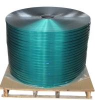 China Green 0.2mm Copolymer Coated Steel Tape for Communication Cable Moisture Barrier for sale