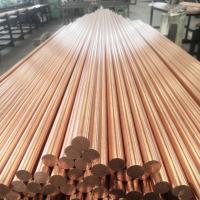 China Customized 99.90 % Cu Copper Round Bars 1/6 B68 UNS C12200-O60-S for sale