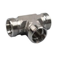 China JIS SS Pipe Fittings Three Way Elbow Connector 4mm to 38mm ODM OEM for sale