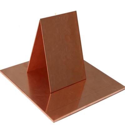 China JIS H3250 ASTM B152M 99.99 Pure Copper Plate Sheet 8mm 10mm 20mm C1100 for sale