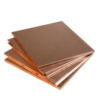 China JIS H3250 ASTM B152M 99.99 Pure Copper Plate Sheet 8mm 10mm 20mm C1100 for sale