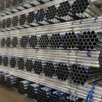 China ERW GI Steel Pipe 50mm Round Mild Steel Tube A36 SS400 ST372 6m Length for sale