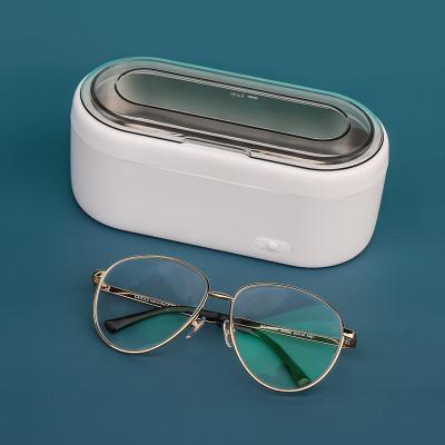 China White Glasses Household Ultrasonic Cleaner 40kHz 0.36L ABS Housing Digital Timer for sale
