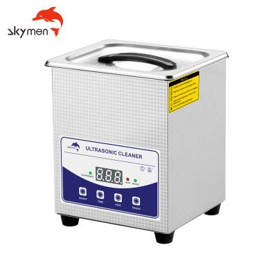 China Skymen JP-010T 2L Ultrasonic Cleaner 40KHz 25W ABS Housing SUS304 Tank for sale