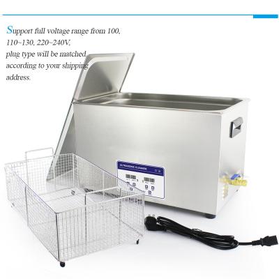 China 30L Professional Digital Ultrasonic Cleaner 600W 500W Heating Stainless Steel for sale