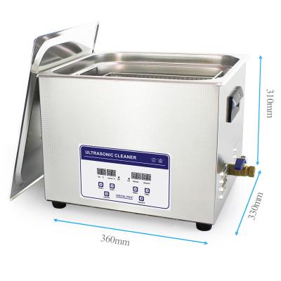 China 15L Digital Ultrasonic Cleaner 360W 40kHz Stainless Steel for Carburetor Parts for sale