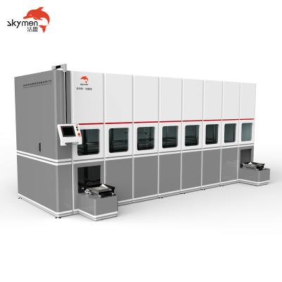 China Fully Automatic Vacuum Hydrocarbon Ultrasonic Cleaning Machine 540L 5400W for Aircraft Parts for sale