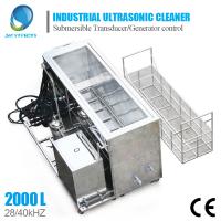 China Large Industrial Ultrasonic Cleaning Machine 360L for Engine Block Car Parts Cleaning 28kHz for sale