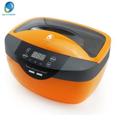 China Skymen JP-2500 Double Transducers Plastic Ultrasonic Cleaner 120W 2500ml with Degas and Touch Key for sale