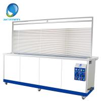 China Movable Venetian Window Blind Ultrasonic Cleaner with Water Rinsing Tank - 28kHz/40kHz Frequency, 600W-3600W Power, 38L-360L Capacity for sale