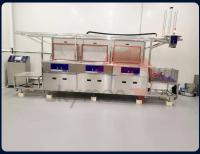 China Semi Automatic Industrial Ultrasonic Cleaner with Moving Lifting System 38L 1800W for sale