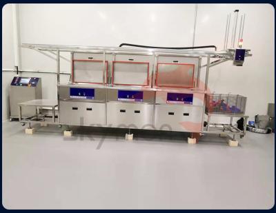 China Semi Automatic Industrial Ultrasonic Cleaner with Moving Lifting System 38L 1800W for sale