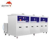 China 3 Tank 38L Industrial Ultrasonic Cleaner 28kHz 40kHz Adjustable Heat Time Degreasing Rinsing Drying for sale
