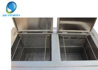 China Dual Tank Industrial Ultrasonic Cleaner 2400W 77L for Engine Block Car Parts SUS316 for sale