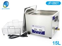 China 15L Digital Ultrasonic Cleaner with Degas 360W 40kHz for Eyeglasses Jewelry CE FCC for sale