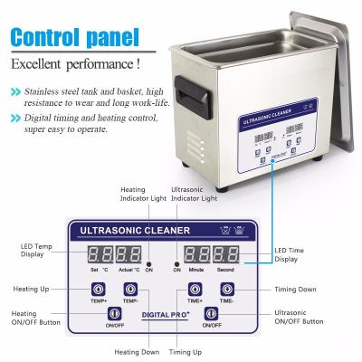 China JP-031S 6.5L 40kHz Ultrasonic Cleaning Machine with SUS304 Basket for Vinyl Records for sale