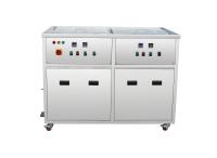 China 135L 2 Tank Stainless Steel Ultrasonic Cleaning Machine 1800W 40kHz for sale